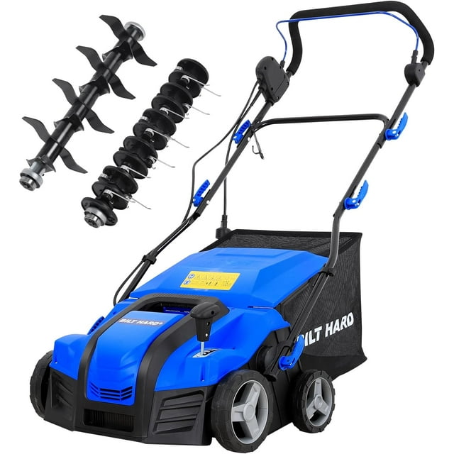 BILT HARD 16 Inch Dethatcher Scarifier Electric Powered, 15 Amp Copper ...