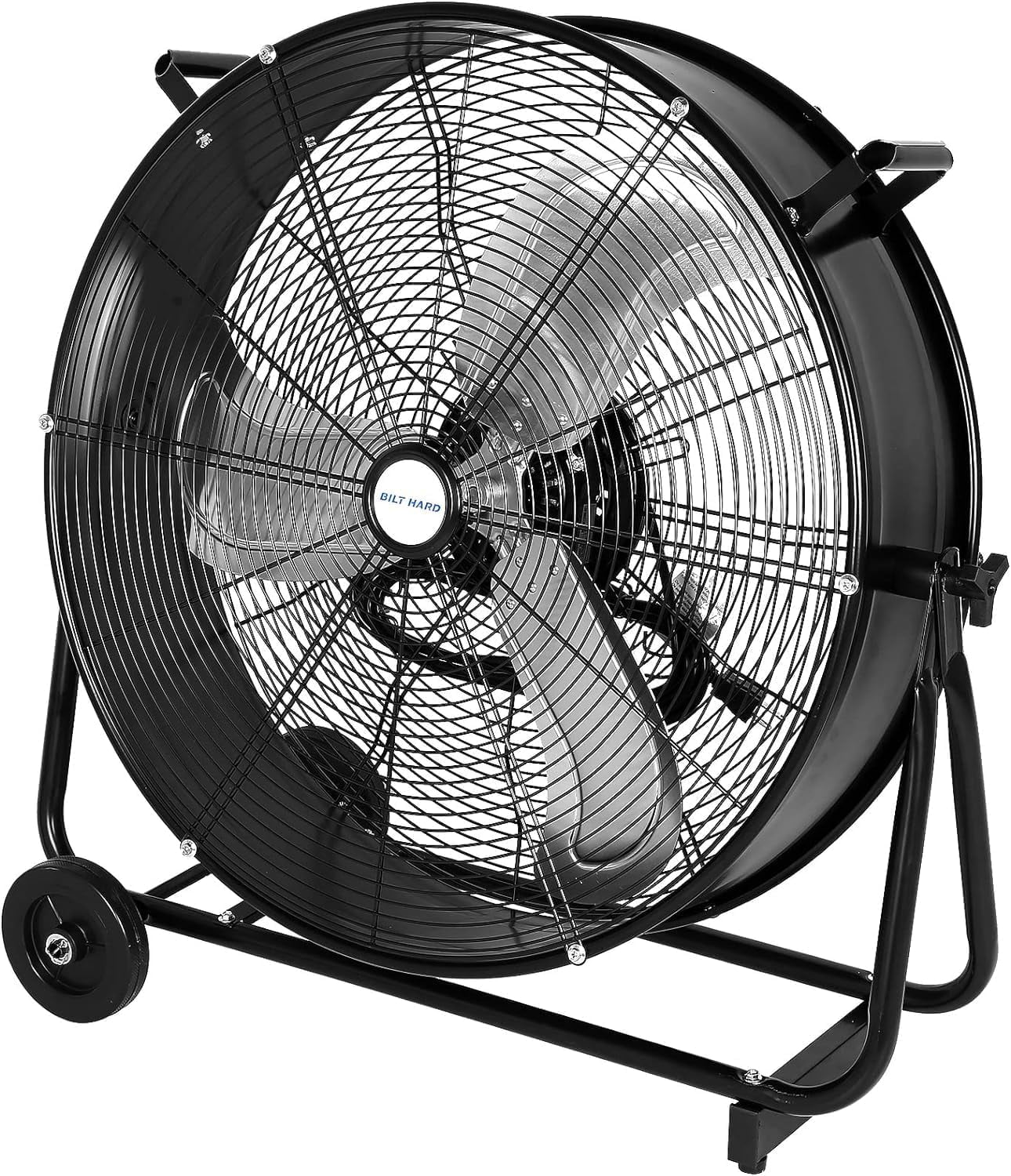 BILT HARD 24" 8100 CFM High Velocity Industrial Drum Fan, 3 Speed Heavy ...