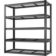REIBII Steel Metal 6-Tier Adjustable Heavy Duty 3500lbs Storage Shelf ...