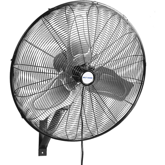 BILT HARD 24 in. Wall Mounted, 3-Speed Oscillating Outdoor Fan | Steel ...
