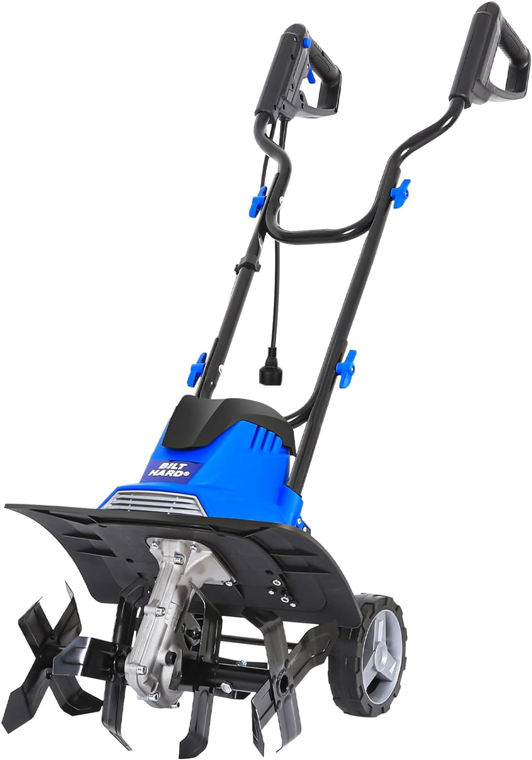 BILT HARD Electric Tiller Cultivator 14 inch, 10 Amp 4 Steel Tines ...