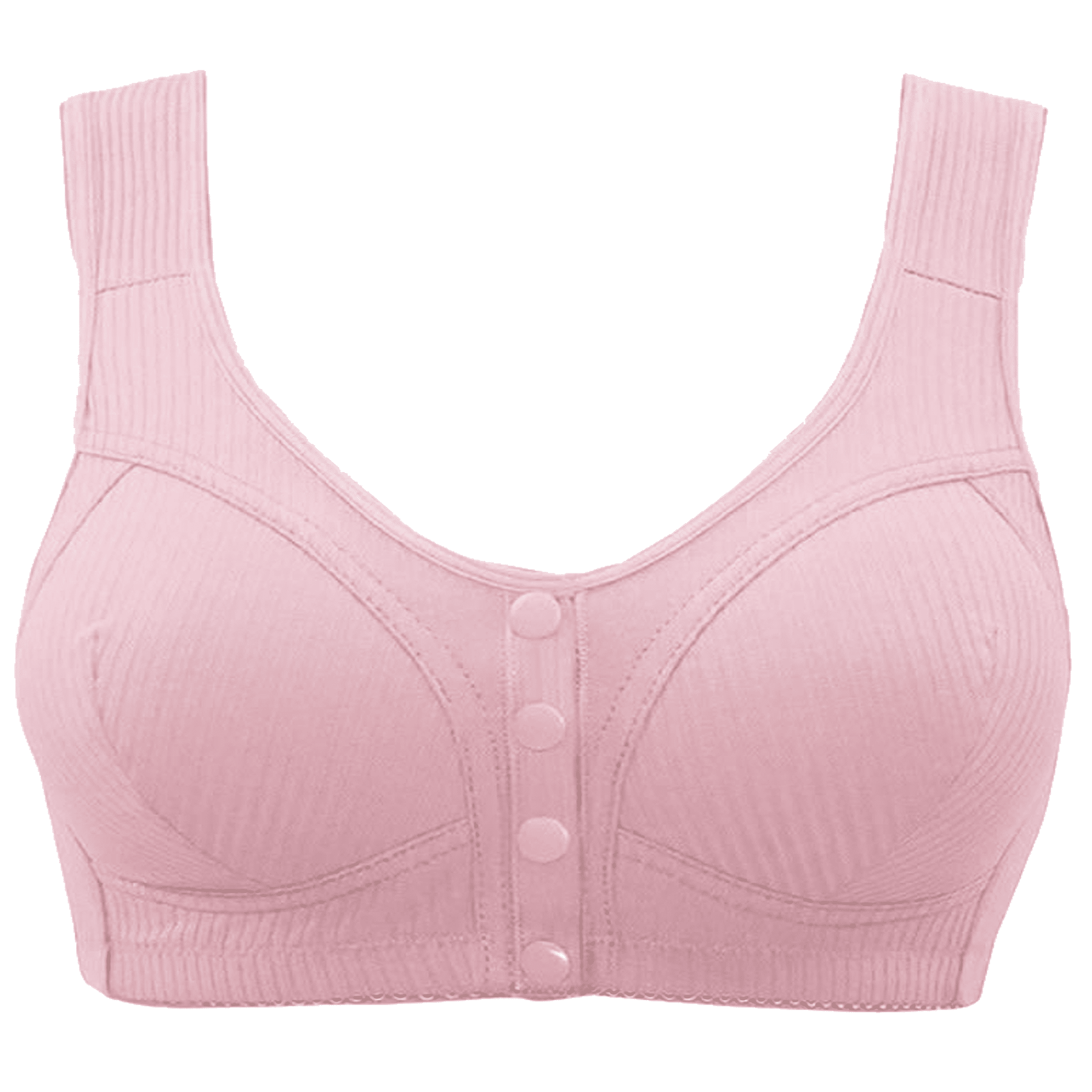 BIMEI Mastectomy Bra Front Snap Closure with Pocket Adjustable Soft ...