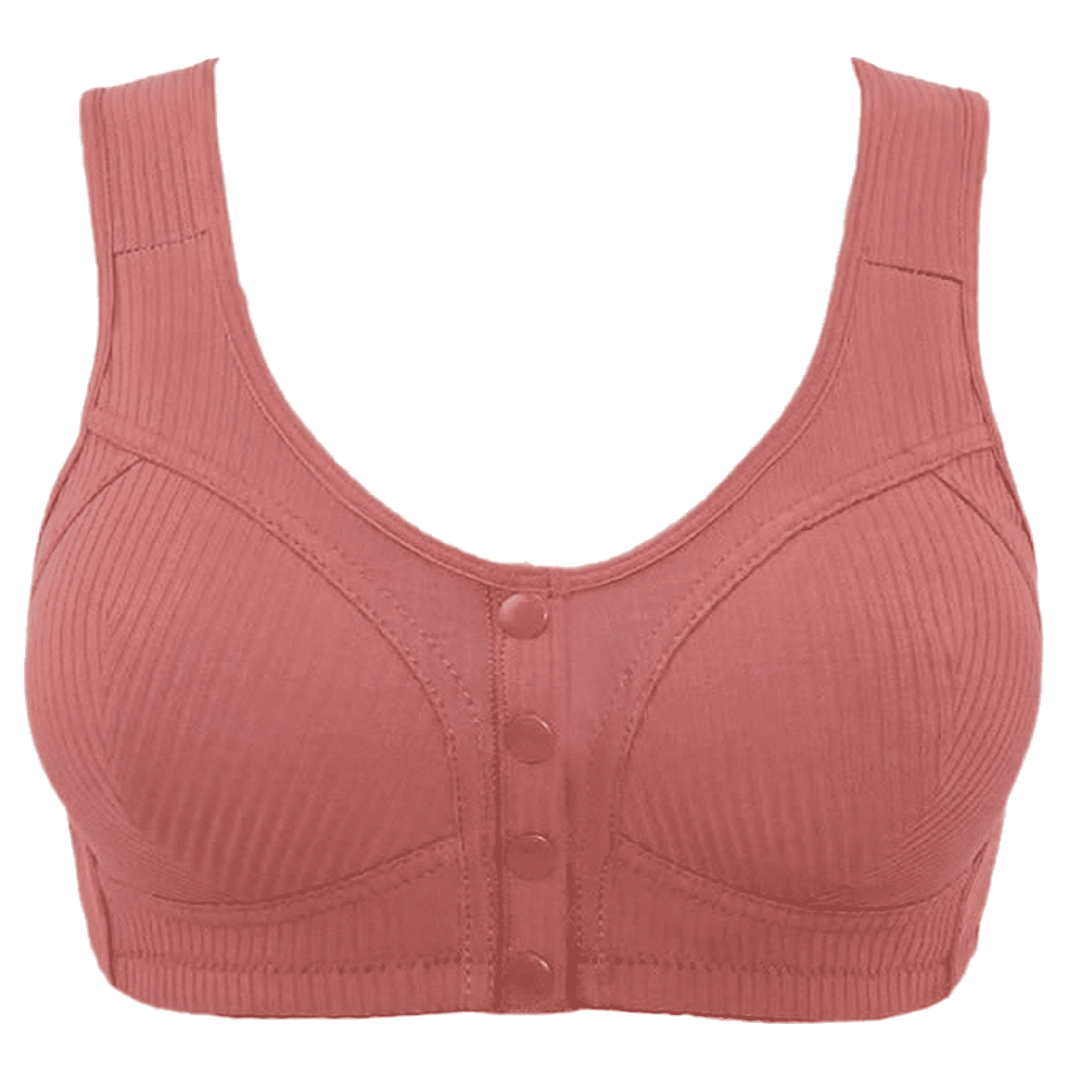 BIMEI Mastectomy Bra Front Snap Closure with Pocket Adjustable Soft ...