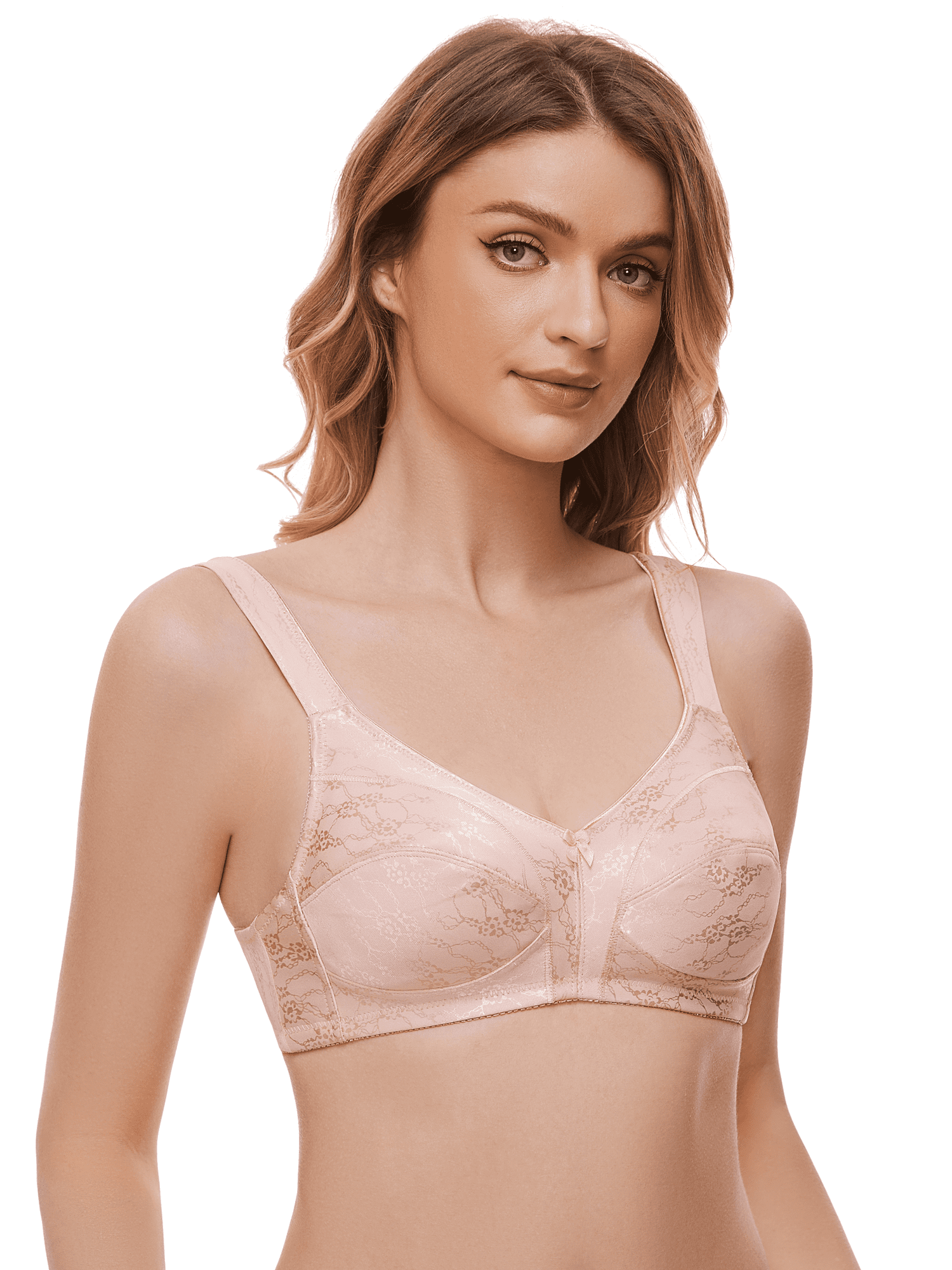 BIMEI Mastectomy Bra with Pockets for Breast Prosthesis Non-Wired Everyday Bra - F21,Rose,44A ...