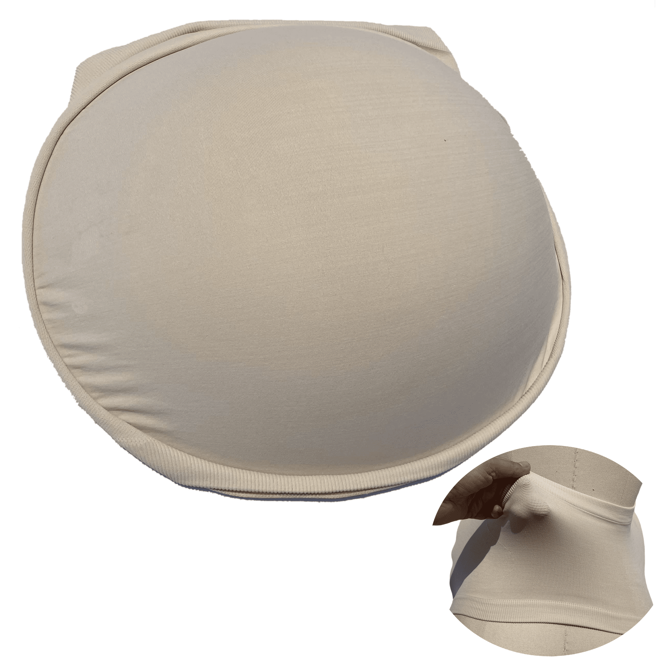 BIMEI New Seamless Fake Pregnancy Sponge Belly with Seamless Waistband ...