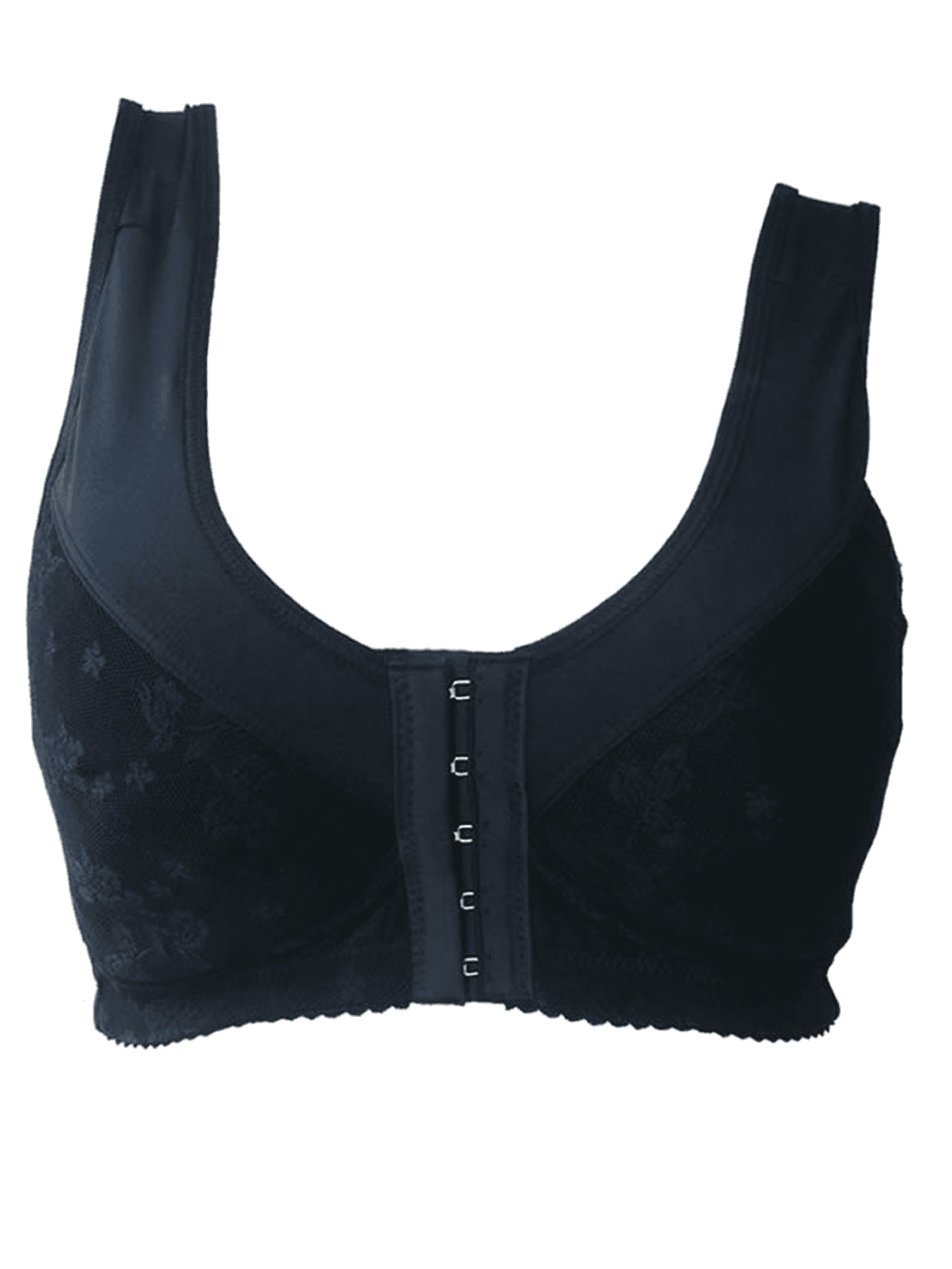 BIMEI Women's Front Closure Cotton Pocketed Mastectomy Bra Post Surgery ...