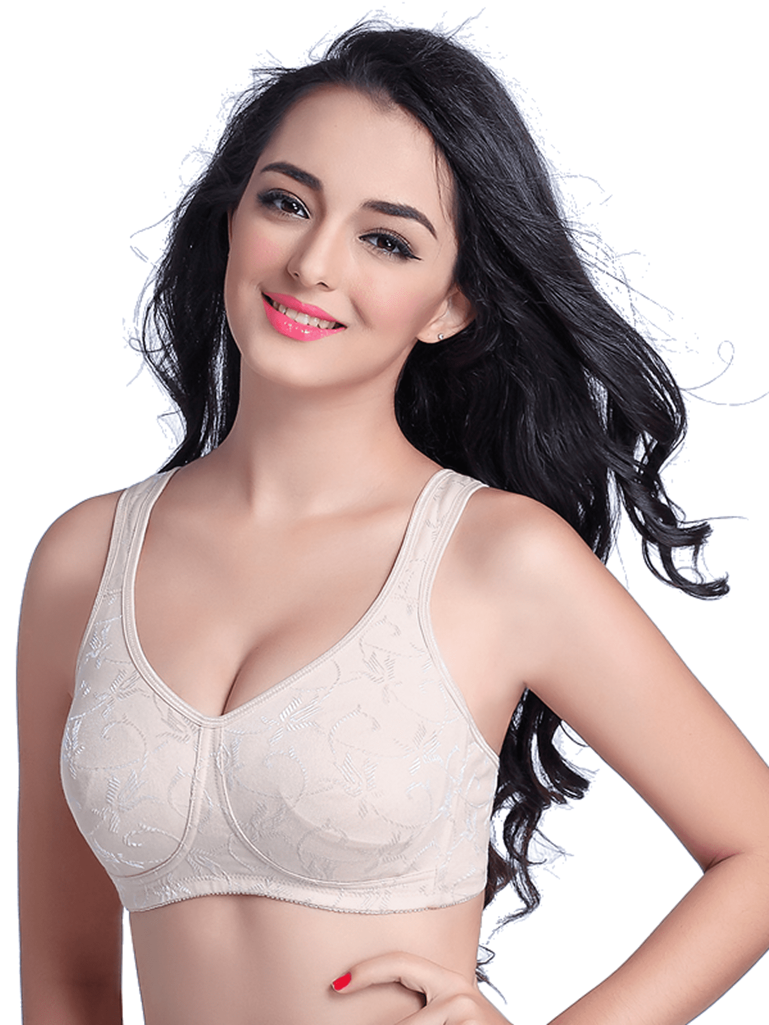 BIMEI Women's Pocketed Mastectomy Bra, Beige, 38B, Post-Surgery - Walmart.com