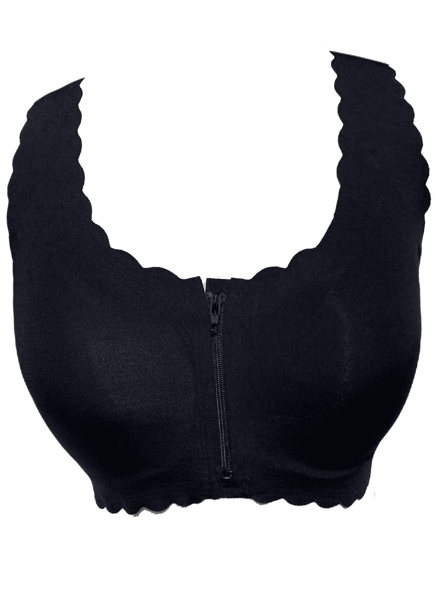 BIMEI Women's Zip Front Mastectomy Bra Wireless Post-Surgery Bra Active ...