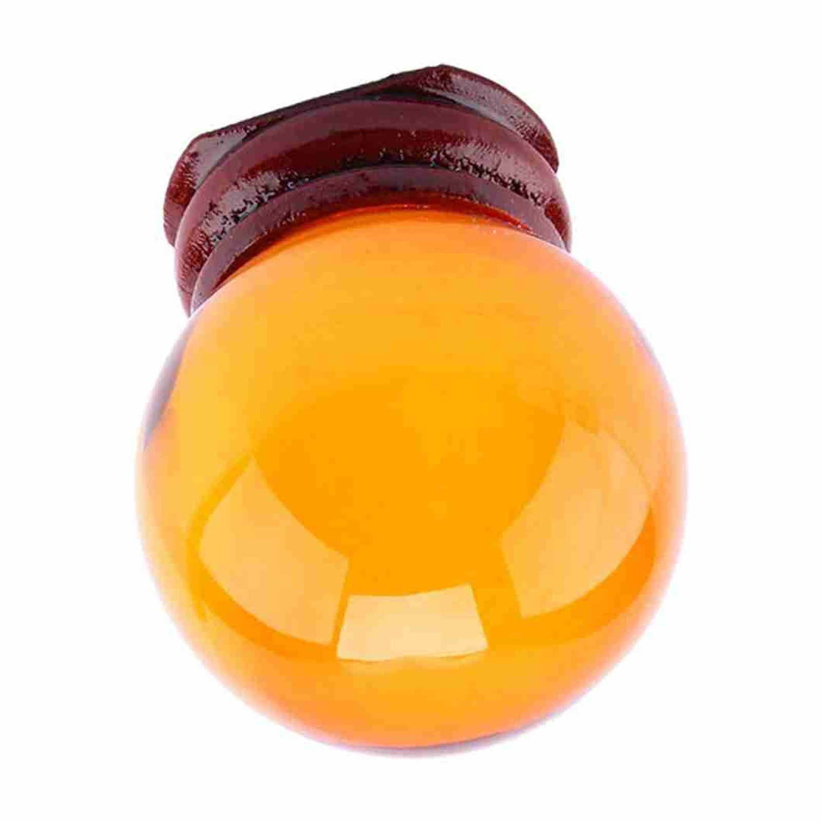 BIMZUC 1.57 Inches Amber Color K9 Crystal Healing Ball Sphere with ...