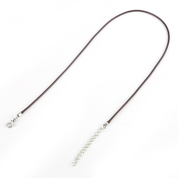 BIMZUC 1.5mm Waxed Cord Necklace String Kit with Extension Chain ...