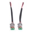BIMZUC 1 Pair 3 Pin DT Connectors Waterproofing Automotive Electrical ...