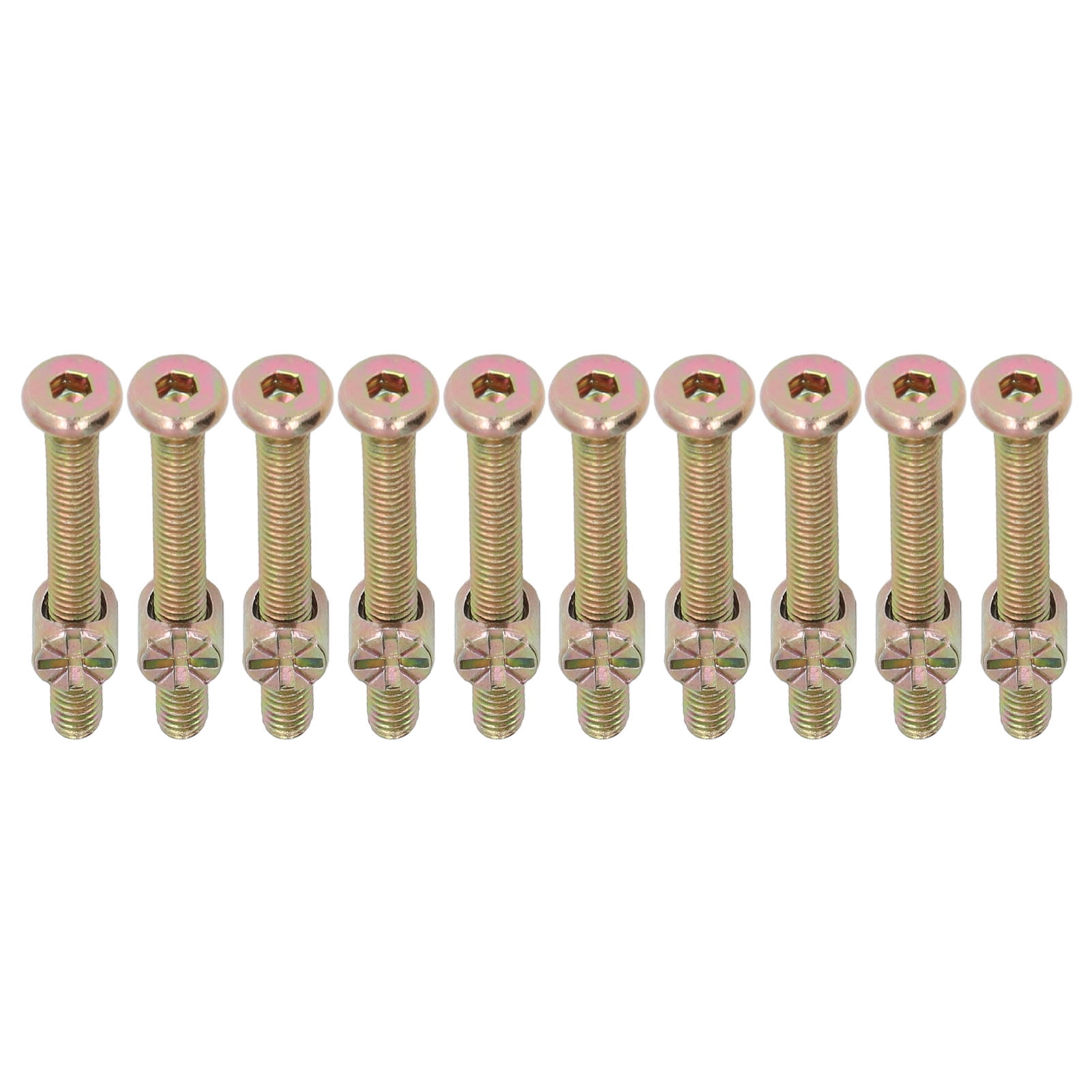 BIMZUC 10 Sets Baby Bed Crib Screws M6x40mm (1.57 inches) Galvanized ...