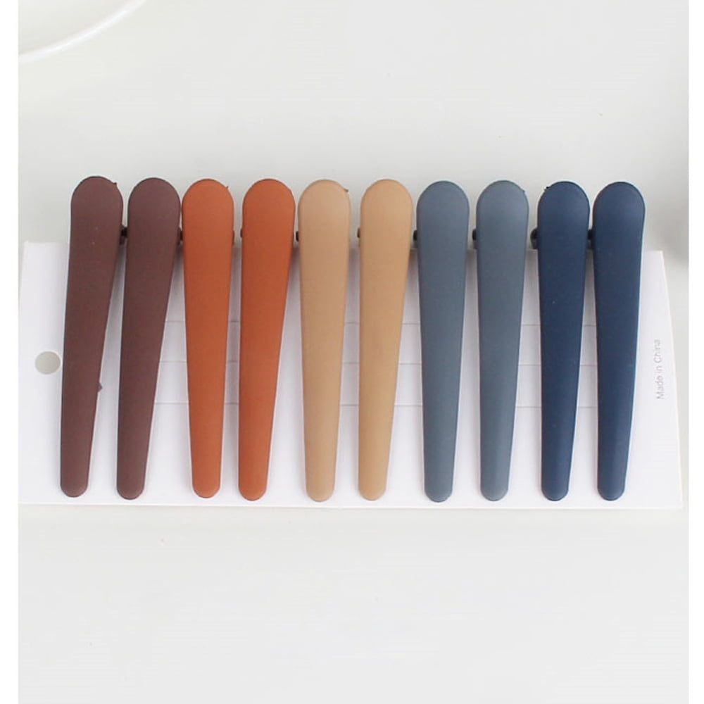 BIMZUC 10PCS Hair Clips for Styling Colorful Plastic Duckbill Hair ...