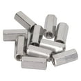 BIMZUC 10PCS Hex Coupling Nuts 304 Stainless Steel Thread Rod ...