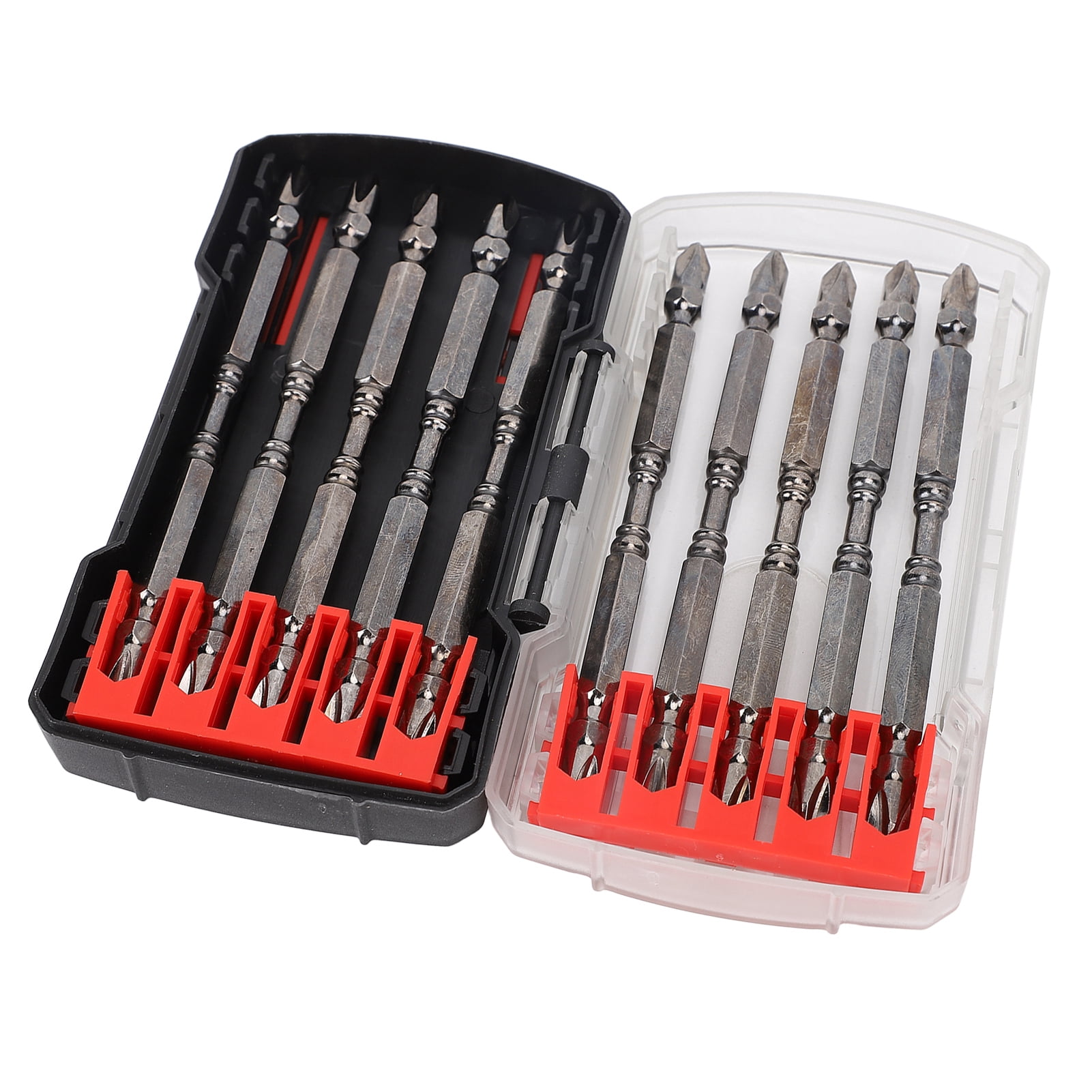 BIMZUC 10PCS PH2 Screwdriver Bits Magnetic Crossed Double Head Electric ...