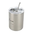 BIMZUC 12 oz Stainless Steel Coffee Cup Travel Mug with Lid and Straw ...