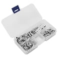 BIMZUC 150 Piece Bare Non Insulated Butt Connector Splice Wire Terminal ...