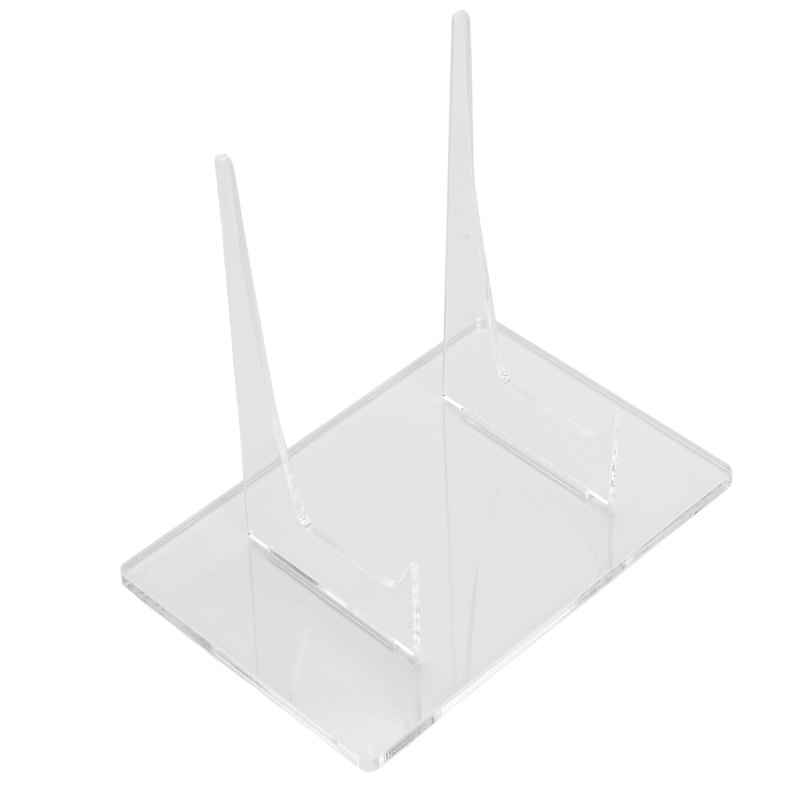 BIMZUC 2 Pack Large Plate Holder Acrylic Clear Plate Display Stand 5.9 ...
