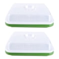 BIMZUC 2-Tier Plastic Kitchen Seed Sprouter Sprouting Tray Set with ...