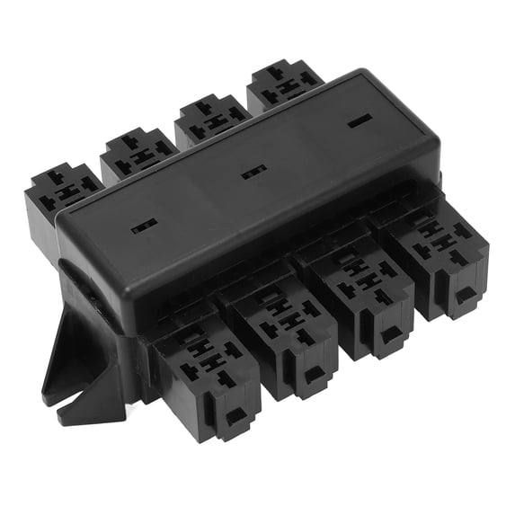 BIMZUC 20 Slots Blade Fuse Holder PC Flame Retardant Strong 8 Way Relay ...