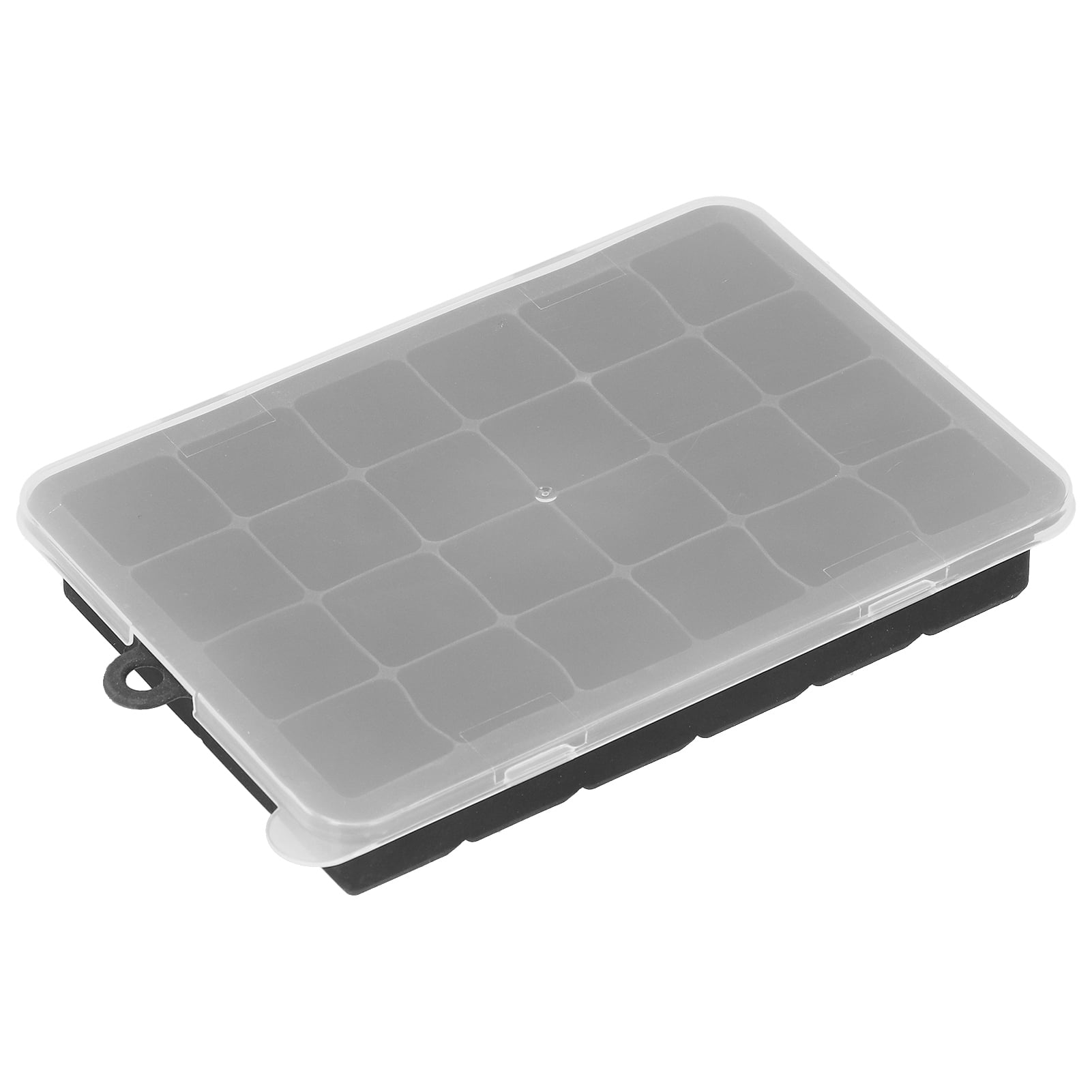 BIMZUC 24 Grid Silicone Ice Cube Tray Maker Mold with Removable Cover ...
