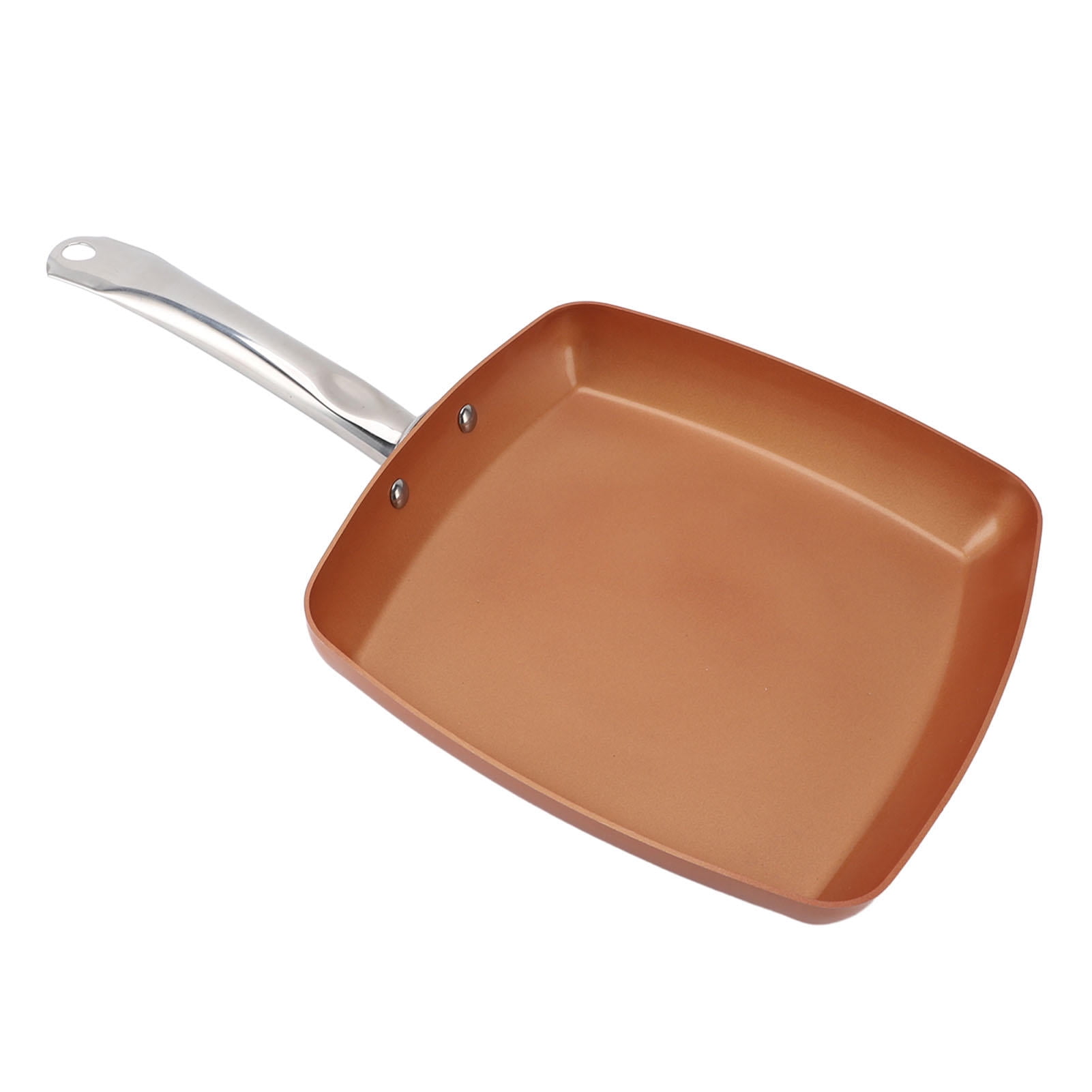 BIMZUC 24cm Square Aluminum Frying Pan – Nonstick, Dishwasher Safe ...