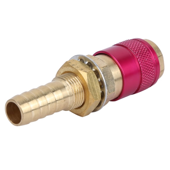 BIMZUC 2Pcs M10 Red Water Cooled & Gas Adapter Quick Connector Fitting ...