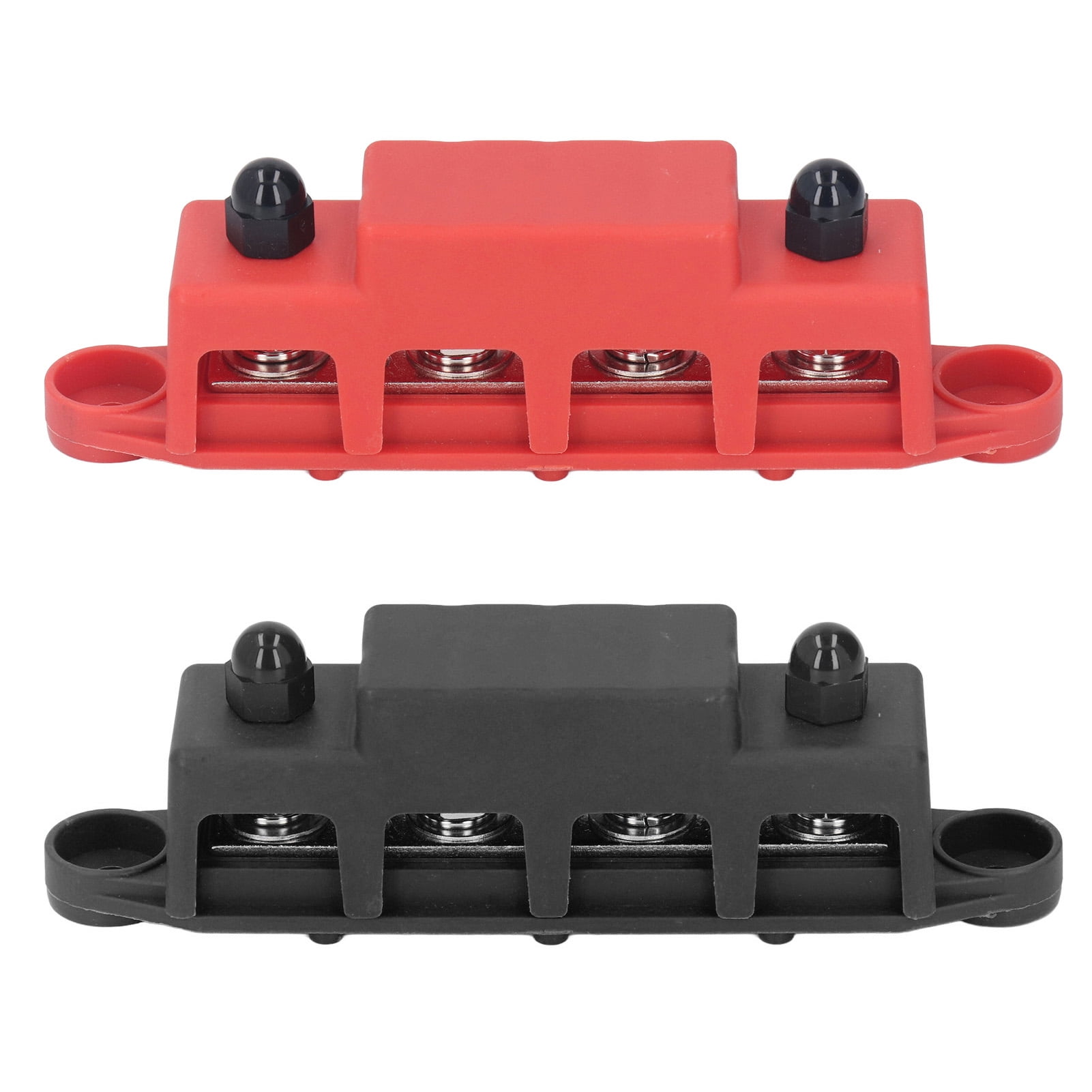 BIMZUC 2Pcs Power Distribution Block M8 Screw 4 Terminal Bus Bar DC 48V ...