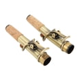 BIMZUC 2Pcs Soprano Saxophone Neck Metal Straight Curved Accessory ...