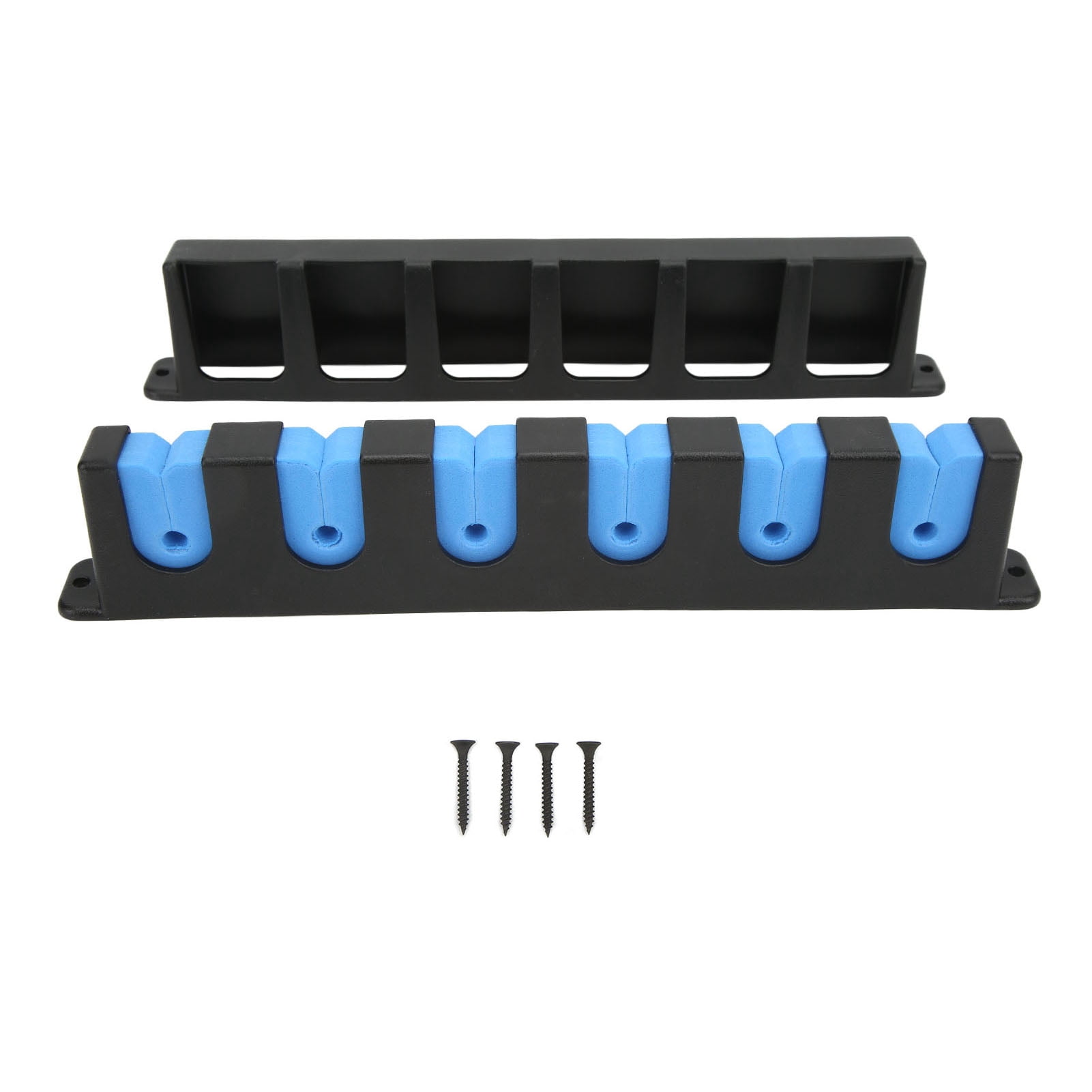Bimzuc 2pcs Wall Mounted Fishing Rod Rack Orderly Storage Space Saving