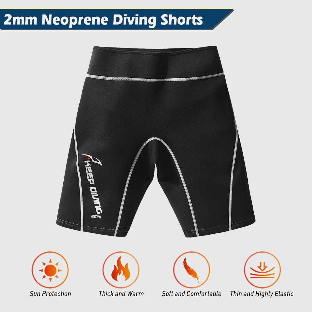 BIMZUC 2mm Neoprene Wetsuits Shorts Diving Wet Suit Trunks for Swimming ...