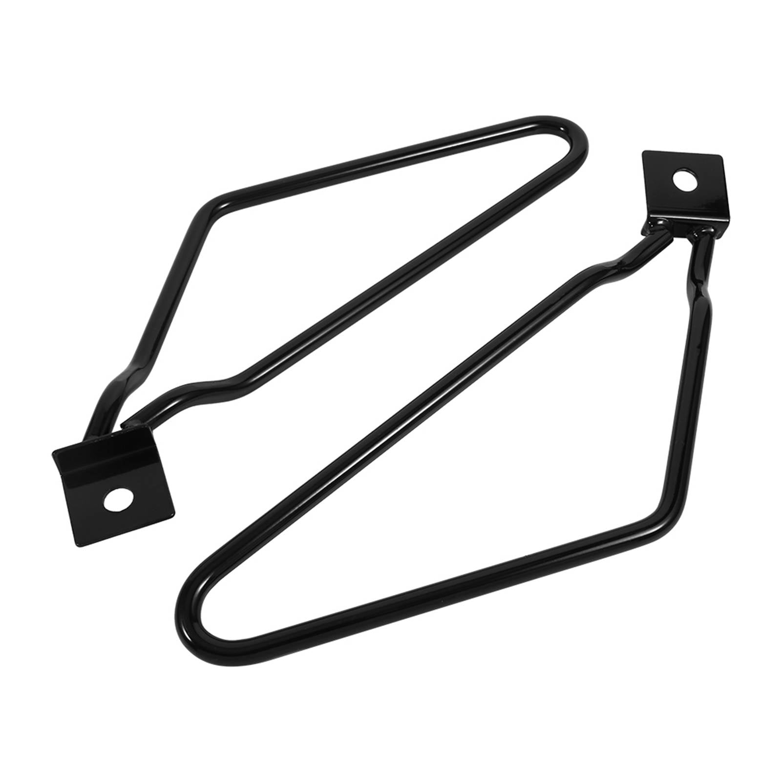 BIMZUC 2x Motorcycle Saddlebags Mount Brackets Support Black for XL883 ...