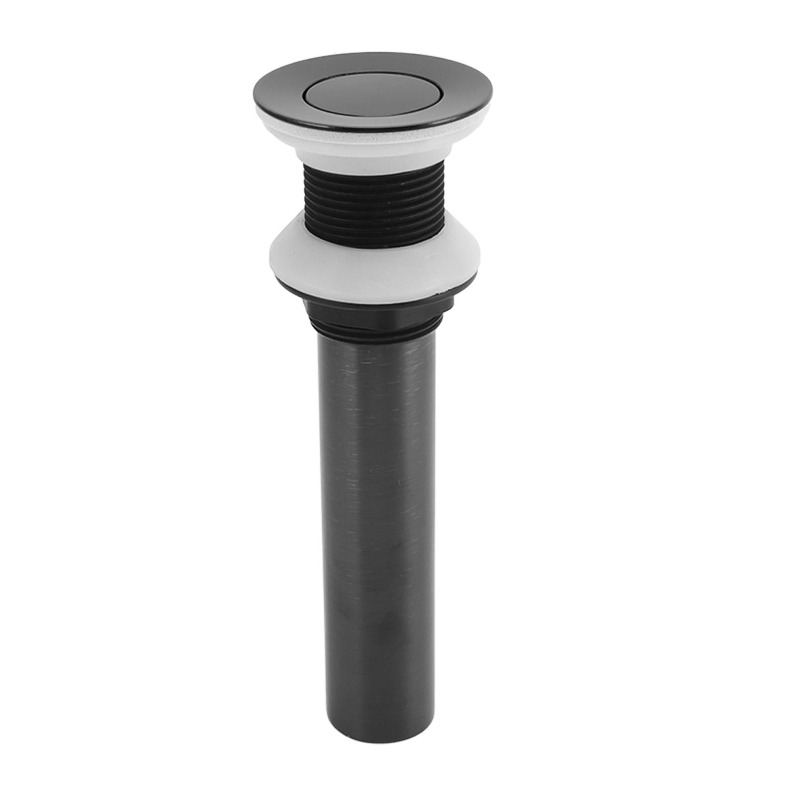 BIMZUC 3.5"×9.5" Bathroom Sink Drain Stopper – Brass & Stainless Steel ...