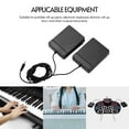 BIMZUC 3.5mm Interface Compact Sustain Universal Dual Pedal for ...