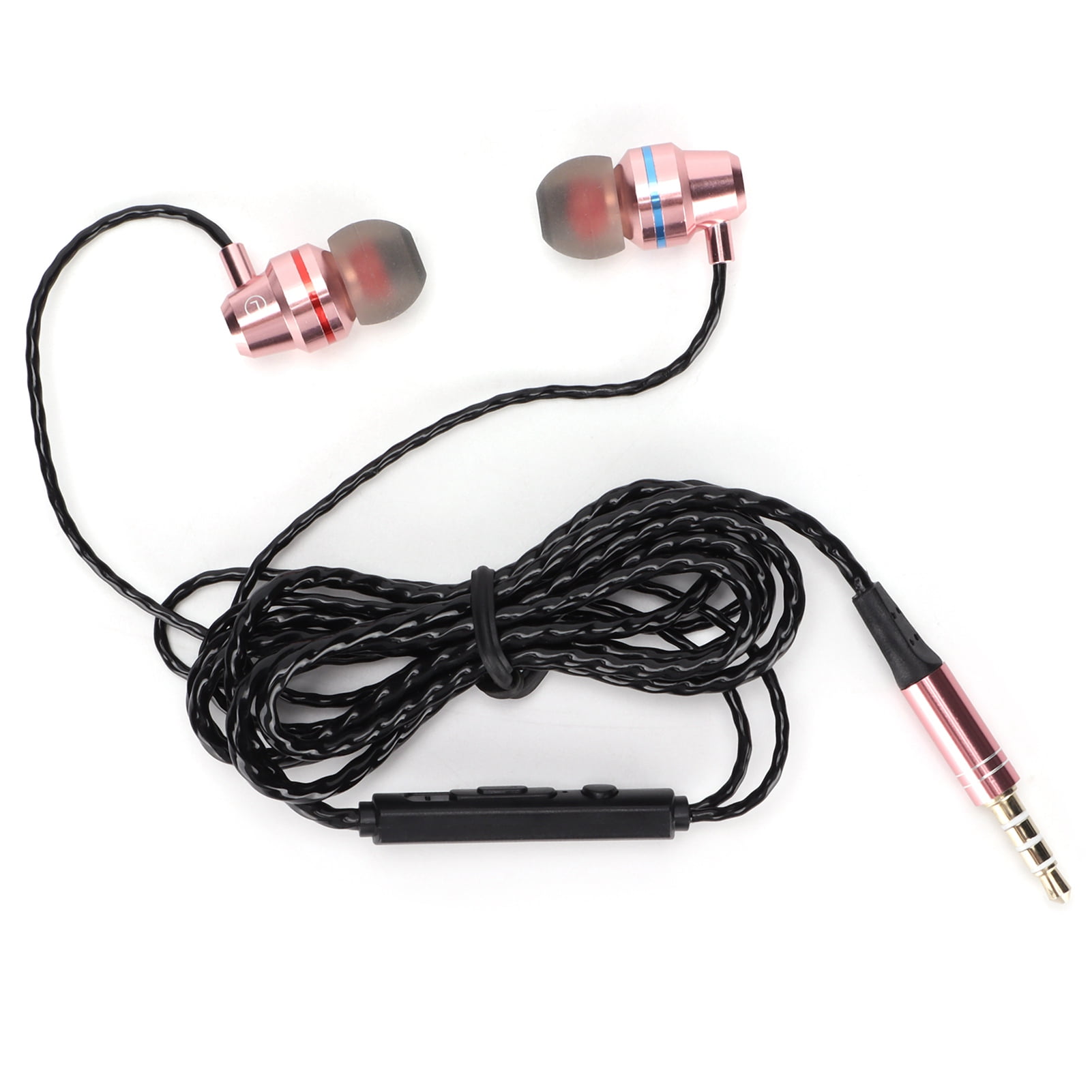 BIMZUC 3.5mm Wired Earbuds with Microphone Metal Heavy Bass In-Ear ...