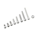 BIMZUC 300 Pieces M2.5 A2 Stainless Steel Hex Socket Screws Bolts and ...