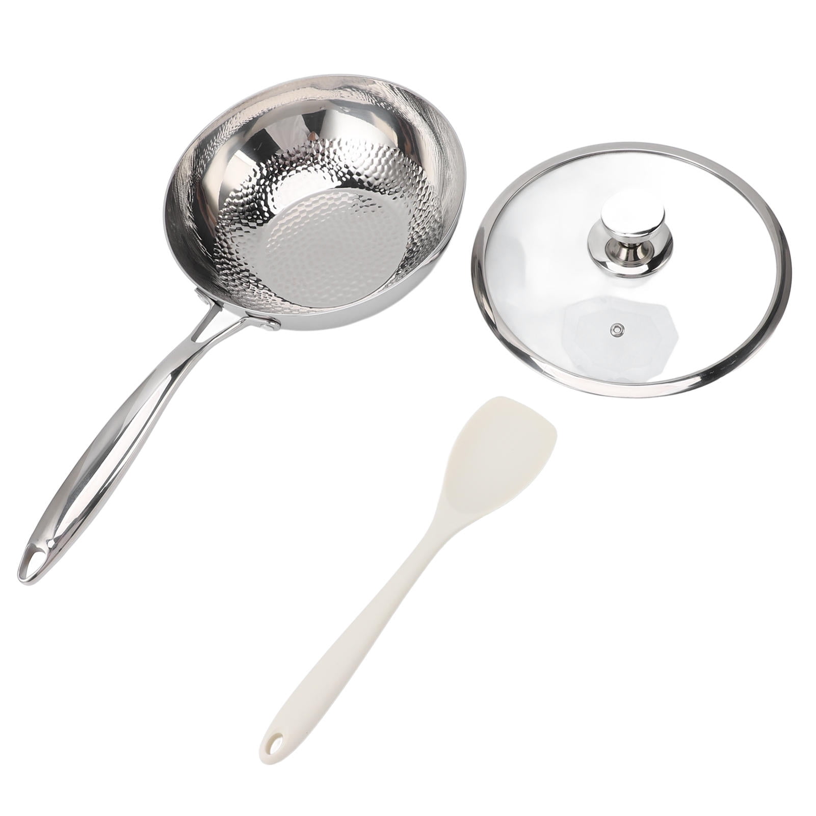 BIMZUC 316 Triple‑Layer Stainless Steel Frying Pan – Hammered Design ...