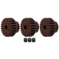 BIMZUC 3PCS Steel 23T Diamond Red 48DP Motor Gear for 1/10 RC Model Car ...
