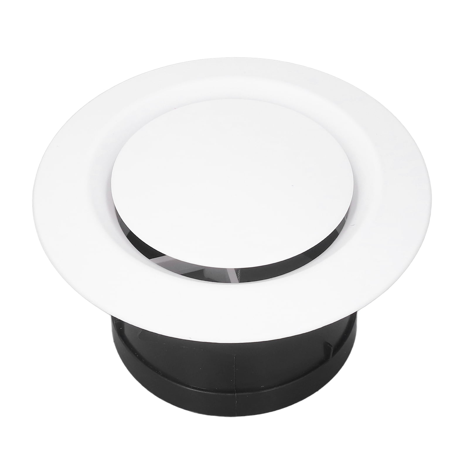 BIMZUC 4 Inch Round Soffit Air Vent Cover ABS Louver Ceiling Diffuser ...