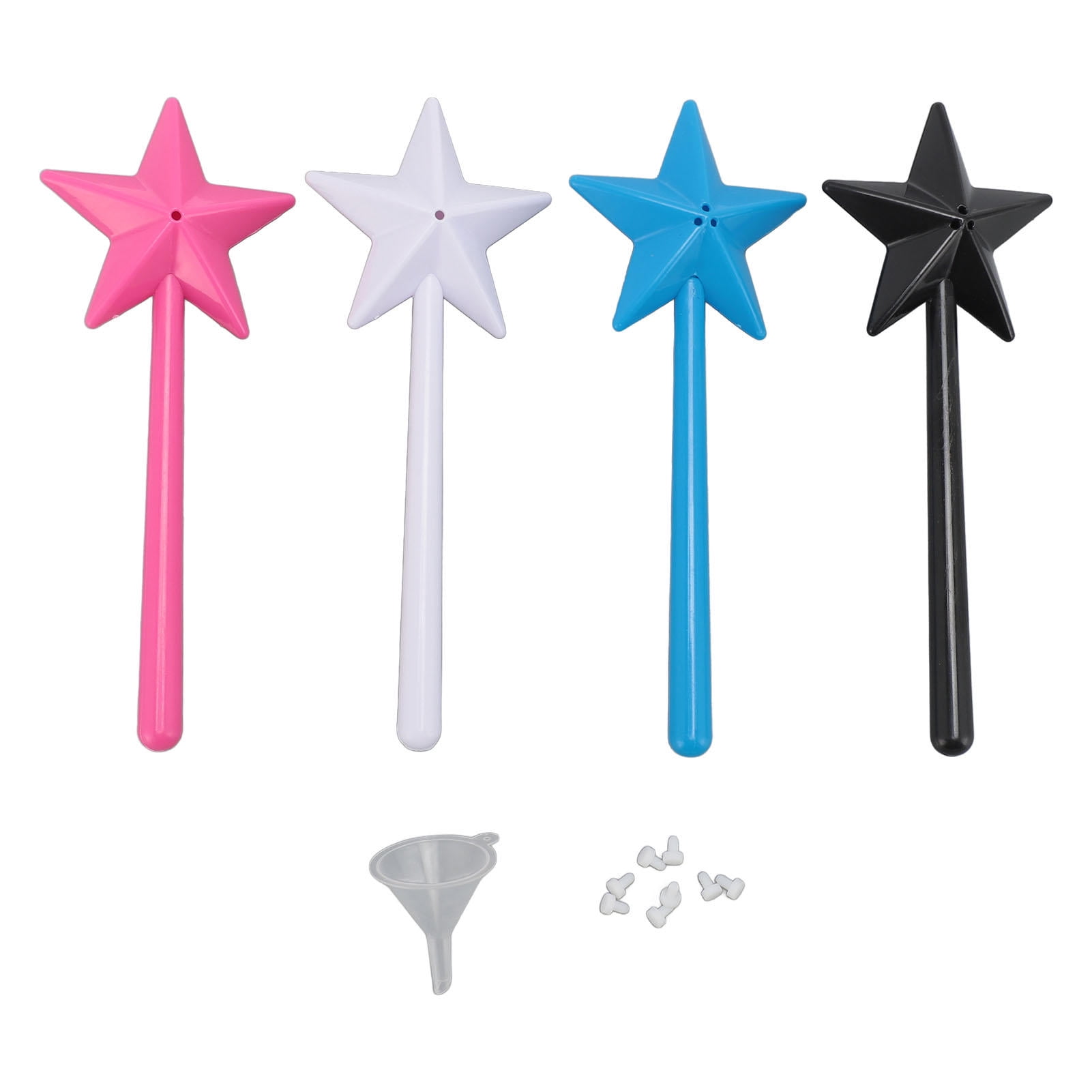 BIMZUC 4‑Pack Star‑Shaped Salt & Pepper Shaker Wands with Silicone ...