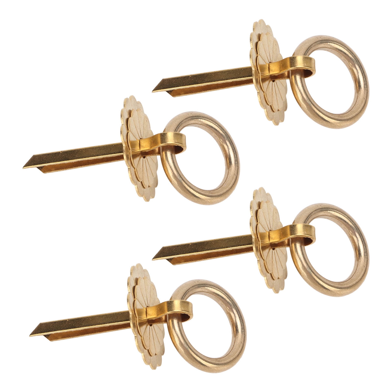 BIMZUC 4 Sets Antique Cabinet Handles Brass Vintage Elegant DIY Brass ...