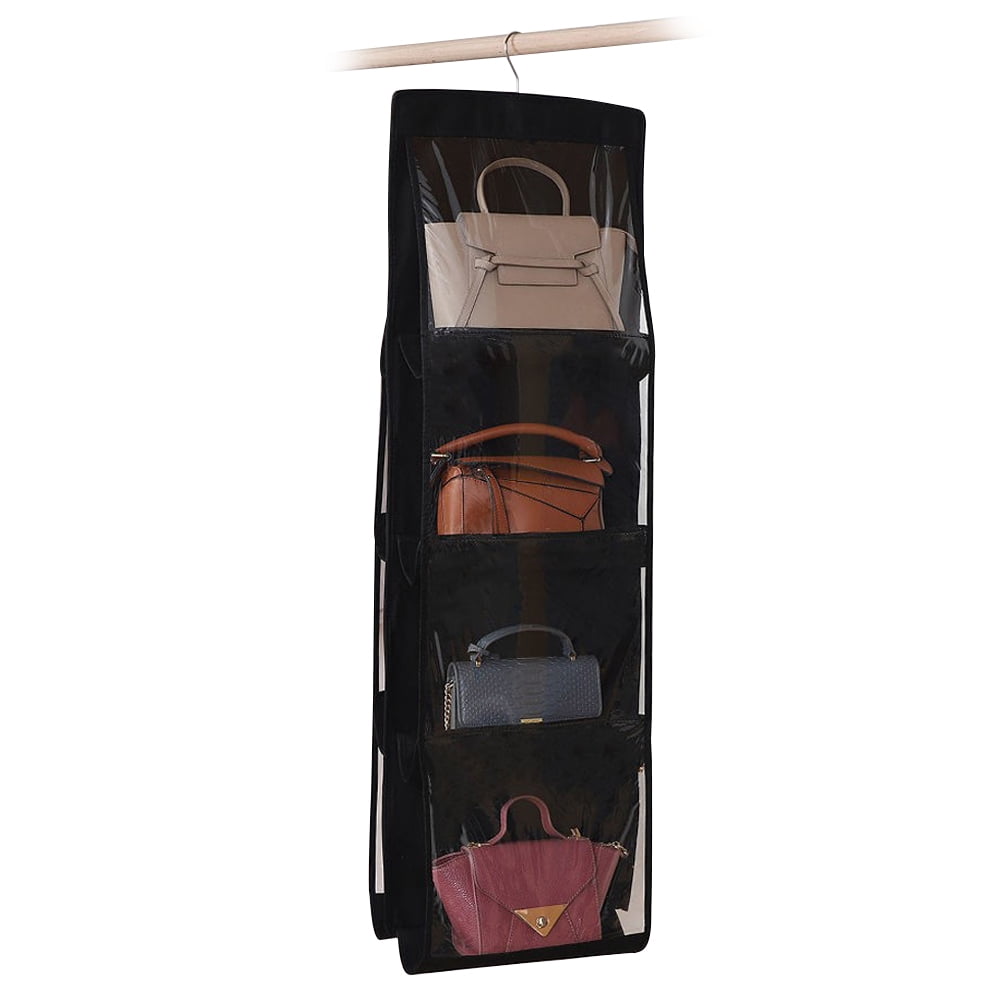 BIMZUC 4-layer Handbag Purse Dust-proof Organizer with 8 Pockets Metal ...