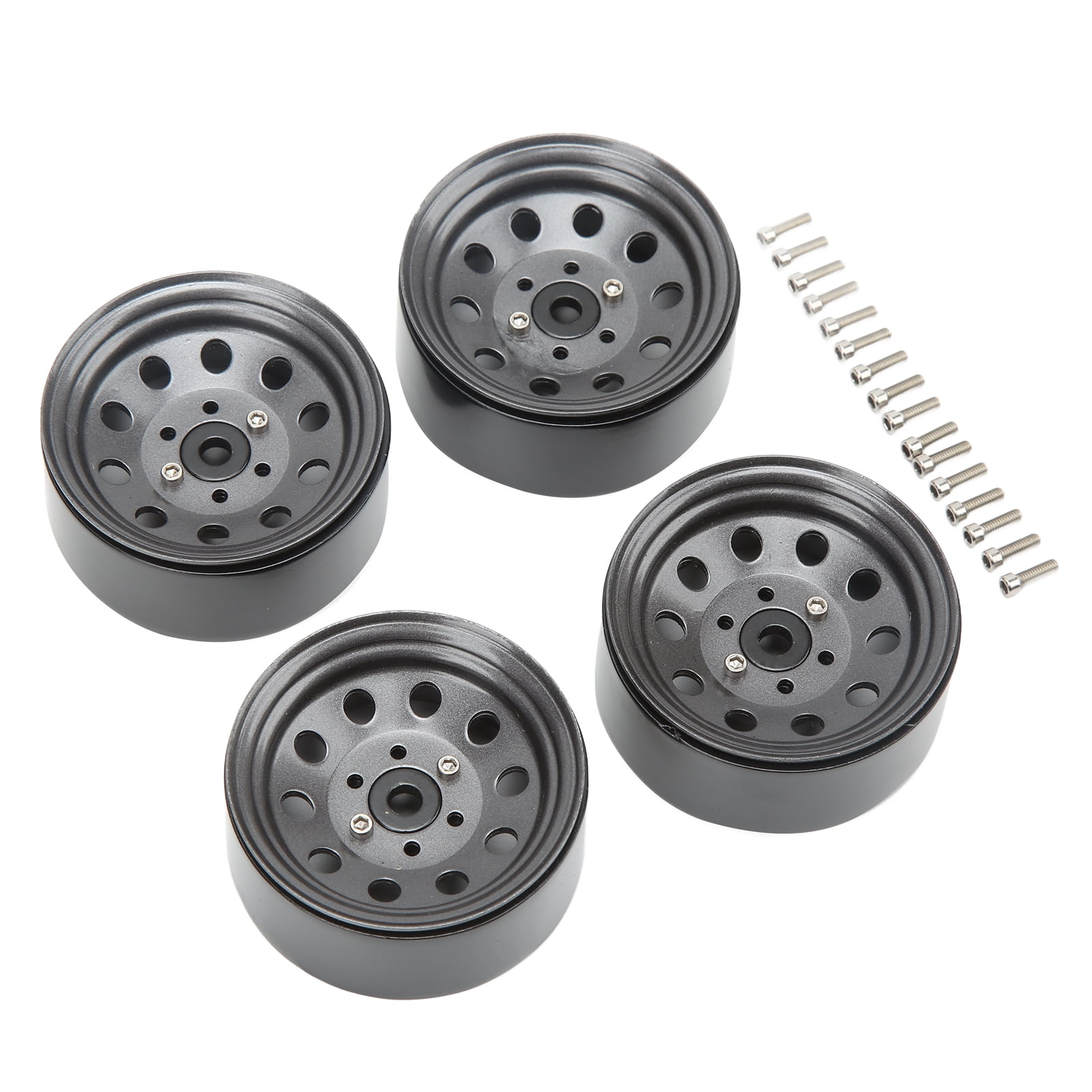 BIMZUC 4PCS RC Beadlock Wheel Hub 1.9in Iron Wear Resistant Reusable RC ...