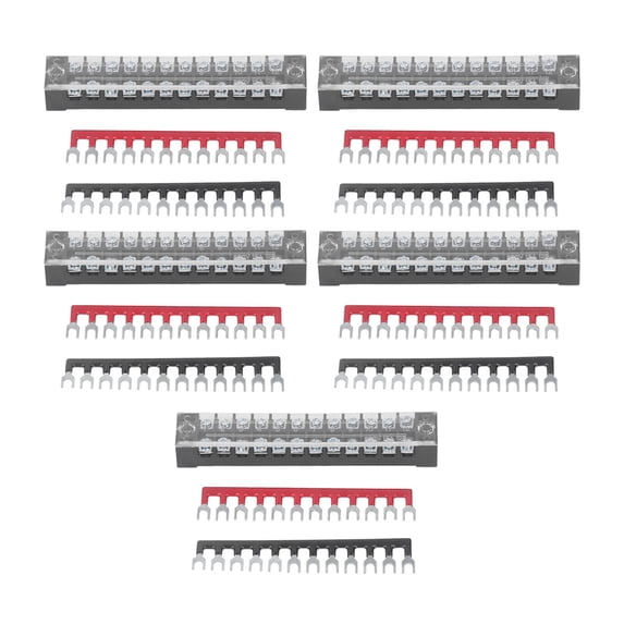BIMZUC 5 Pack 12 Position Power Terminal Block Connector with Jumper ...