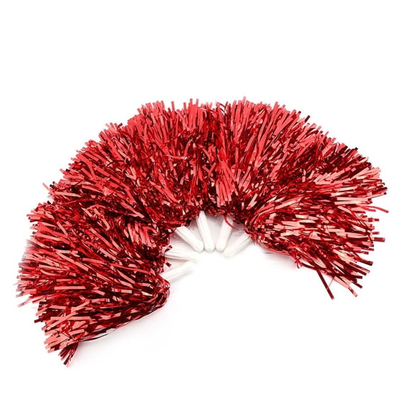 BIMZUC 6 Pcs Cheerleading Pom Poms with 2.75 Inches / 7 cm Handle and 9 ...