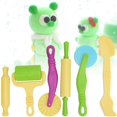 BIMZUC 6 Pcs Plastic Clay Dough Modeling Tool Kit for Children ...