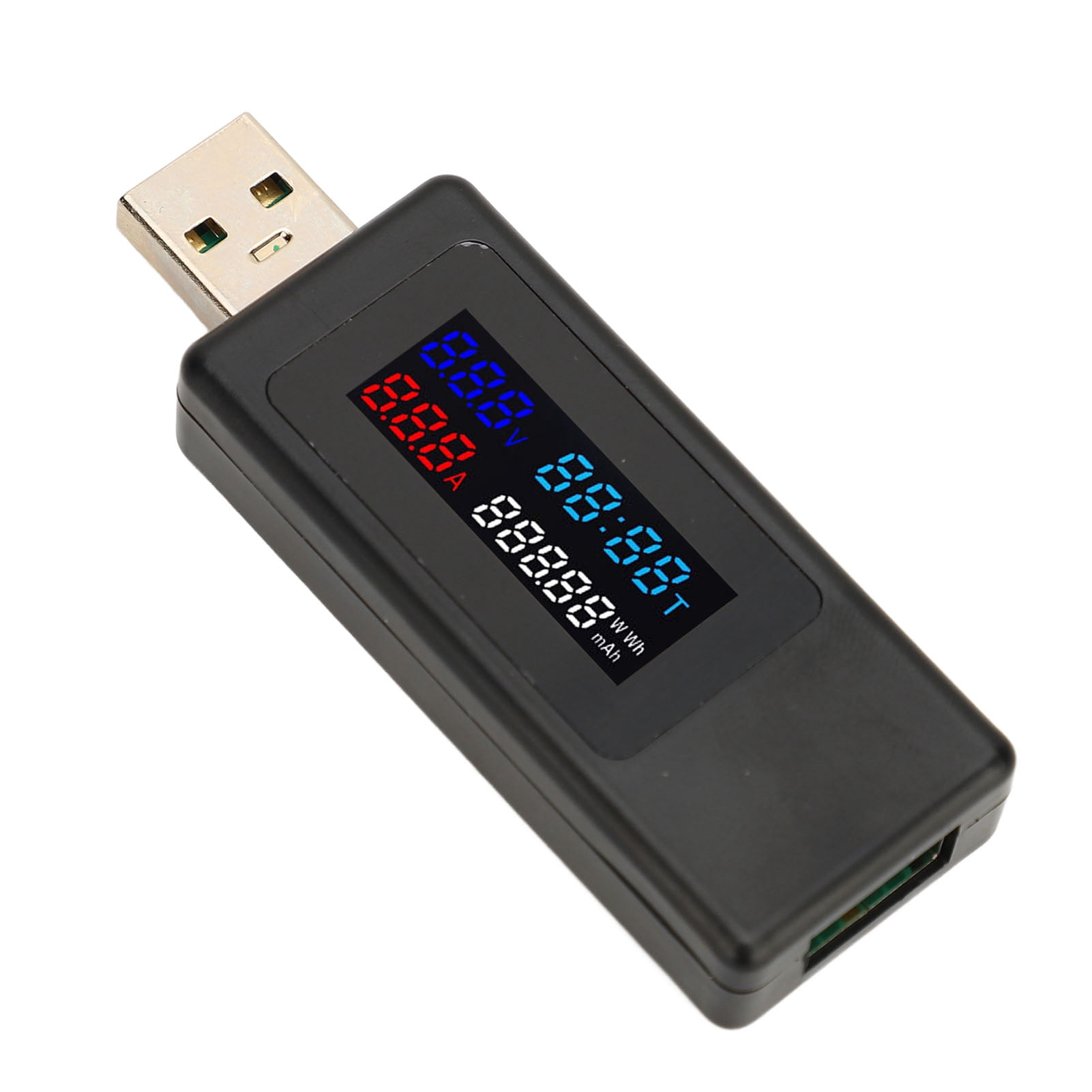 BIMZUC 6-in-1 USB Tester Current Voltage Multimeter, Timing Power ...