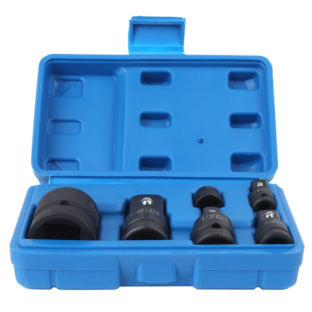 BIMZUC 6Pcs/Set Impact Socket Converter Reducer Adapter Set 1/2in 1/4in ...