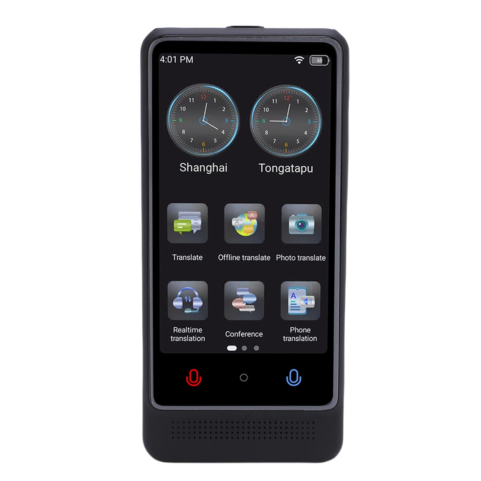 BIMZUC AI Smart Voice Translator Portable Device 3.0 Inch Touch Screen ...