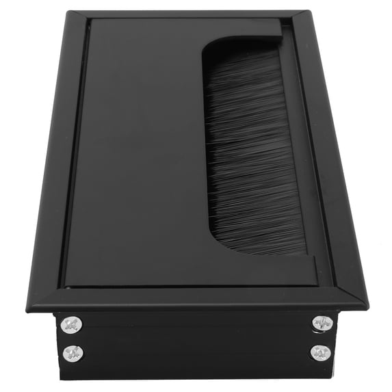 BIMZUC Aluminum Alloy Rectangular Desk Grommet Cable Hole Cover Box For ...